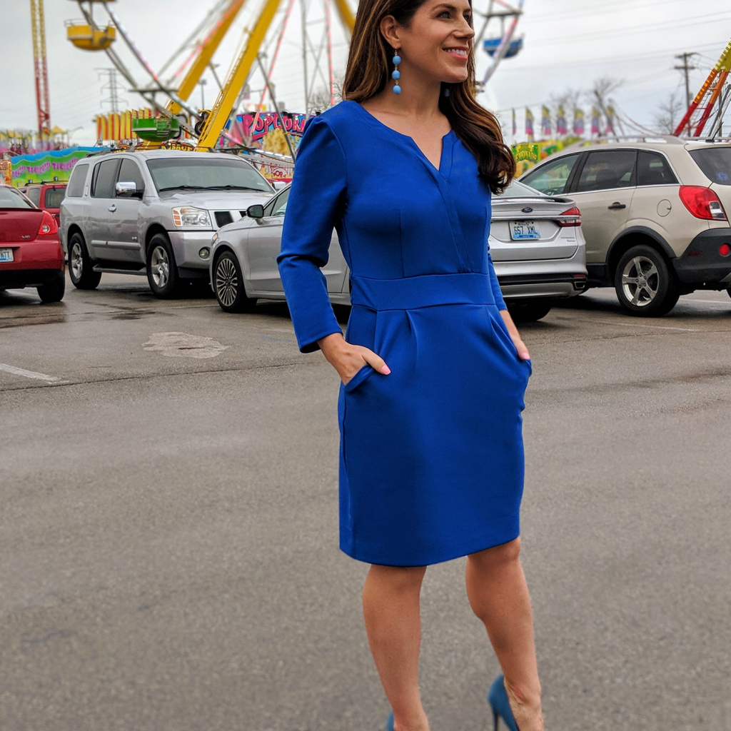 Blue Amazon work dress - Anchored In Elegance