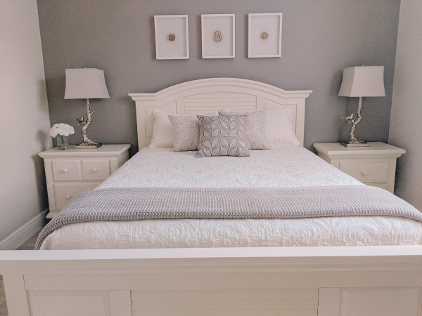 How to Decorate Above The Bed - Anchored In Elegance