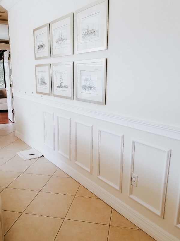 The Easiest DIY Chair Rail - Anchored In Elegance